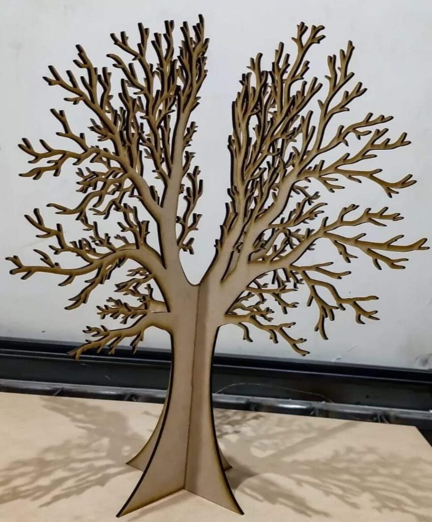 Vector árbol Porta Souvenirs Mdf 3mm Y 3.2mm - Barrera Laser